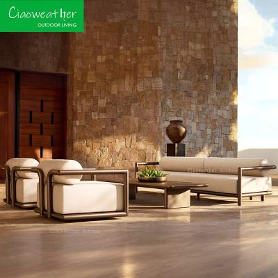 Cina Giardino all'aperto Set di divani a colori personalizzati di legno di teak resistente al tempo in vendita
