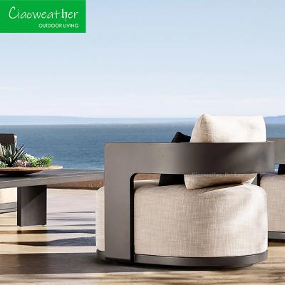 China Modern Garden Sofa Set Luxury Outdoor Furniture Wooden Garden Waterproof Fire Outdoor Sofa Sets Hotel Outdoor Teak Patio for sale