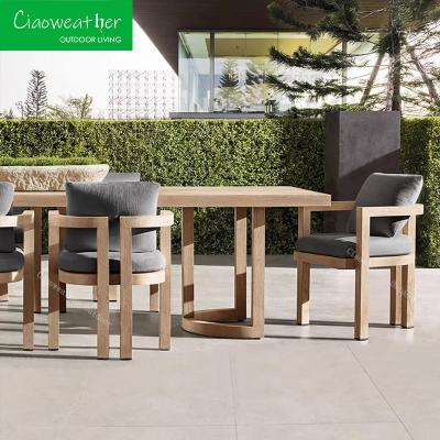 China Waterdichte tuinstoelen van teakhout voor buitenruimtes in hotels, restaurants en huizen Te koop