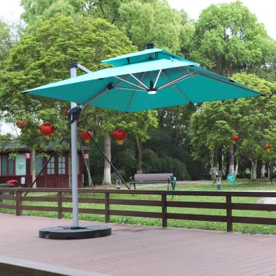 中国 アウトドア日傘 アルミガーデンキャントリーバー日傘 パティス 病院のリラクゼーションエリアのための大きなローマの傘 販売のため