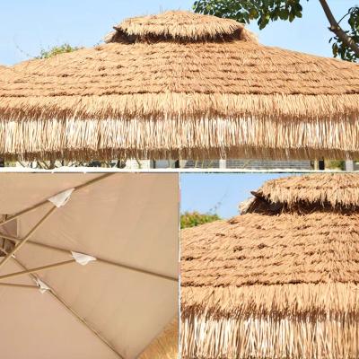中国 オーダーメイド カラー 草の傘 屋外 庭園 庭園 ホテル 日焼け止め 販売のため
