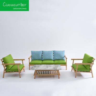 China Modern Garden Villa Hotel Outdoor Furniture Set com Sofa e Cadeira Impermeáveis Mesa em Alumínio e Design Personalizado à venda