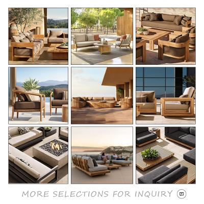 China Teak Outdoor Furniture Garden Sofa Lounge Sets Customized Color Set Sofa Type Customized for sale