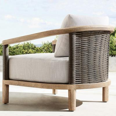 Cina SO1012TW-RA Cornice in legno di teak Moderno mobili da esterno Set per giardino in vendita