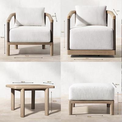 Cina SO1012TW-RA Cornice in legno di teak Moderno mobili da esterno Set per giardino in vendita