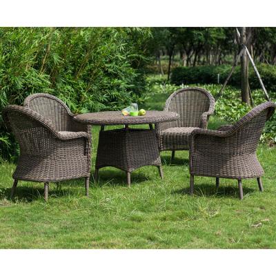 China NO Folded Modern Rattan Dinning Table and Chair for Restaurant Rattan Weaving for sale