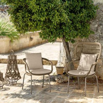 China Geen opvouwbare aangepaste kleuren patio meubels Tuin stoelen voor restaurant Leisure Aluminium stoel Te koop