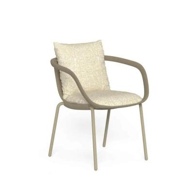 China Geen opvouwbare aangepaste kleuren patio meubels Tuin stoelen voor restaurant Leisure Aluminium stoel Te koop