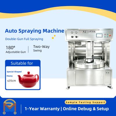 China Intelligent Spray Coating Machine, Automatic Painting Equipment for Ceramic Teapot Glaze Surface Spraying for sale