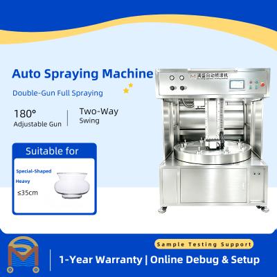 China Automatic Spray Painting Machine, Coating Equipment for Inner Surface of Glass Container Spraying for sale