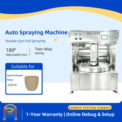 China Automatic Spray Painting Machine, Coating Equipment for Round Plastic Parts Surface Spraying for sale