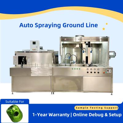 China Customized Ground Spray Painting Production Line Integrated Conveyor System 7-Axis Dual Guns for Toy Surface Coating for sale