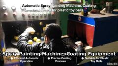Plastic Toy Ball Spray Machine Automatic Coating