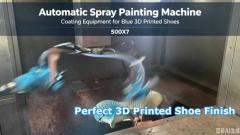 Automatic Spray Painting Machine for blue 3D Printed Shoes