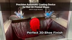 Precision Automatic Coating for 3D Printed Shoes
