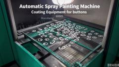 Automatic Button Spray Painting Machine High Efficiency