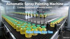 Automated Glass Bottle Coating System Precision Spraying