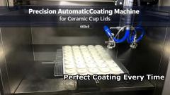 Precision Automatic Coating Machine for Ceramic Cup Lids