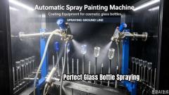 Automatic Spray Painting Machine for Cosmetic Glass Bottles
