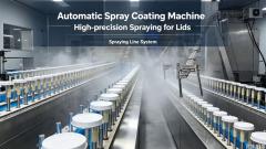Automatic Spray Coating Machine for Lid Precision