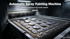 Automatic Spray Painting Machine for Metal Medals