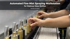 Automated Fine Mist Spraying System for Makeup Bottles
