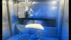 Automated Motorcycle Parts Spray Painting Machine 600X5B