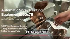 Automated Spray Painting Machine for Glass Cups