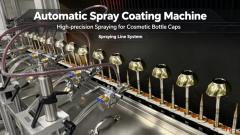 Automatic Spray Coating Machine for Cosmetic Bottle Caps