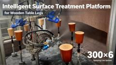 Automated Wooden Table Leg Surface Treatment Solution