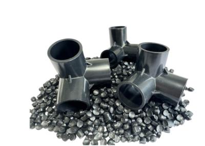 China High Gloss PVC Resin Compound For PVC Injection Products Customized Grey Hard PVC Compound Granules For Injection Molding for sale