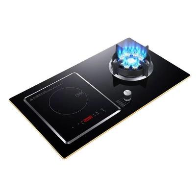 China 2 Burner Tempered Glass Gas Cooktop Foldable Burners for Desktop Embedded Installation for sale