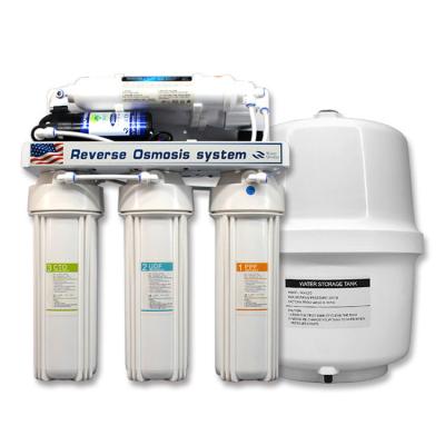 6 Stage Drinking Reverse Osmosis Water Purifier with 75GPD Capacity and RO Membrane