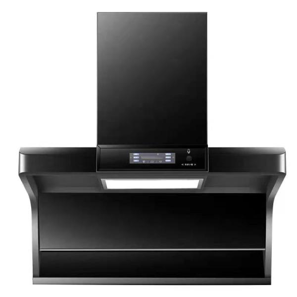 Quality Wall Mounted Installation Kitchen Island Range Hood with Top Suction and 2*1.5W for sale
