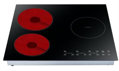 China 4 Burner Black Induction Cooker with Extraction DIAMOND 60 Made in Italy Design for sale