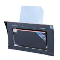 Quality Black Side Suction Range Hood with 11-14 m3/min Air Exhaust Rate Low Energy for sale