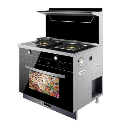 China Integrated Stove with 2 Burners Picture Gas Stove Steamer and Oven from Manufacturing for sale