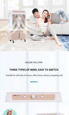 China ABS Power Type 3-Mode Humidifier and Anion Purifier Free Ice Crystal Water Air Cooler for sale