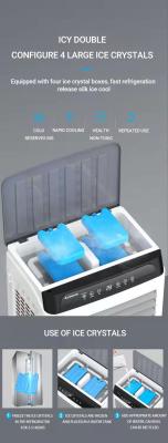 China ABS Power Type 3-Mode Humidifier and Anion Purifier Free Ice Crystal Water Air Cooler for sale