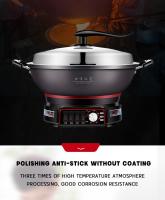 China Black Multi-function Kitchen Pot Non Stick Electric Frying Pan for Convenient Cooking for sale