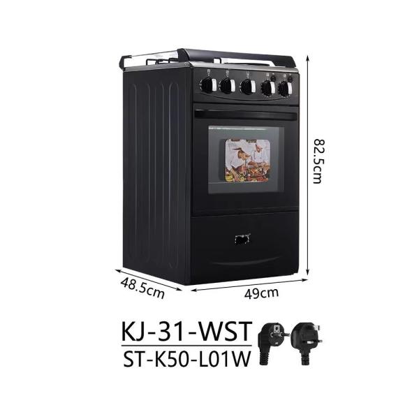 Quality App-Controlled Stainless Steel Gas Stove With 4-Burner and Gas Oven Automatic for sale