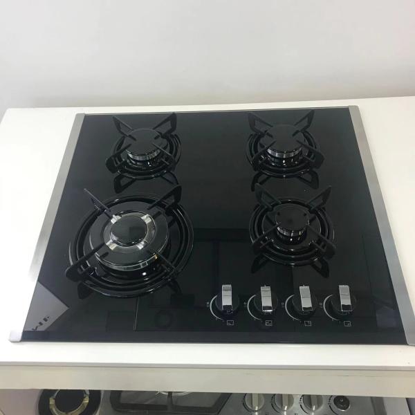 Quality Built-in 60cm Gas Cooktop with Tempered Glass Surface Material and 4 Burners for sale