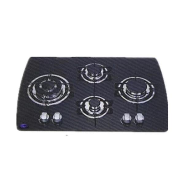 Quality Built-in 60cm Gas Cooktop with Tempered Glass Surface Material and 4 Burners for sale