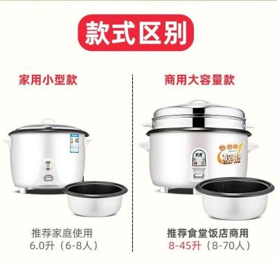 China Large Capacity Electric Drum Rice Cooker 400w 700w 1000w by SQ Professional for RV for sale