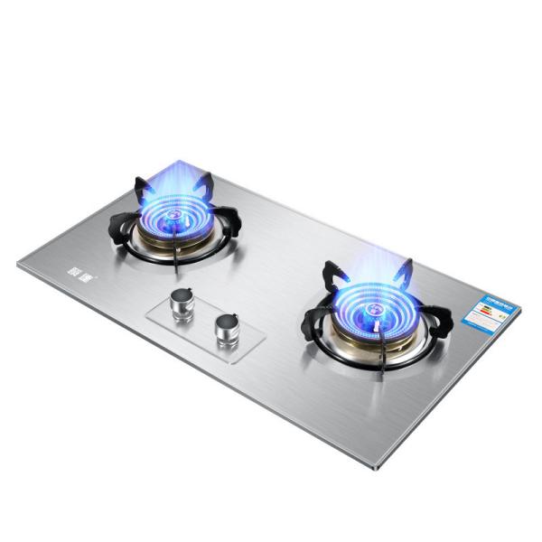Quality Modern Design 2 Burner Gas Stove with Electronic Ignition and Tempered Glass for sale