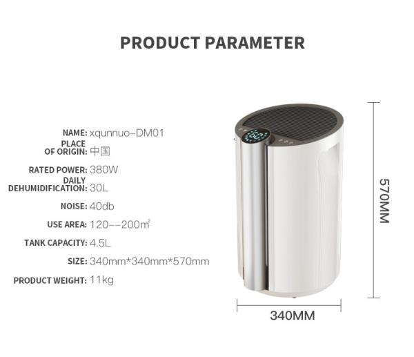 Quality NO App-Controlled Desktop Dehumidifier for 120 sq. ft. Coverage Area and Home for sale