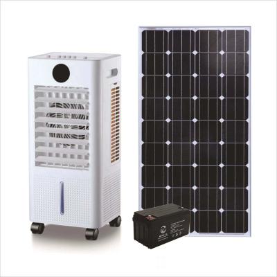 China 60L Solar Power Industrial Mobile Portable Evaporative Air Cooler with Switch Control for sale