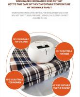 China Digital Controller Water Heating Constant Temperature Electric Blanket for Two People for sale