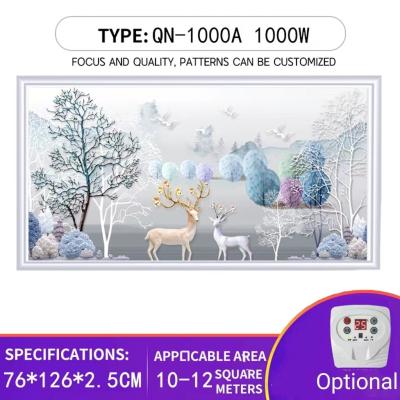 Quality NO Private Mold Wall Mounted Electric Panel Infrared Heater 1000W Carbon Crystal for sale