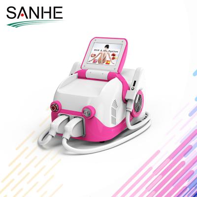 China home use IPL Elight SHR hair removal and skin rejuvenation machine with 2 handle pieces for sale